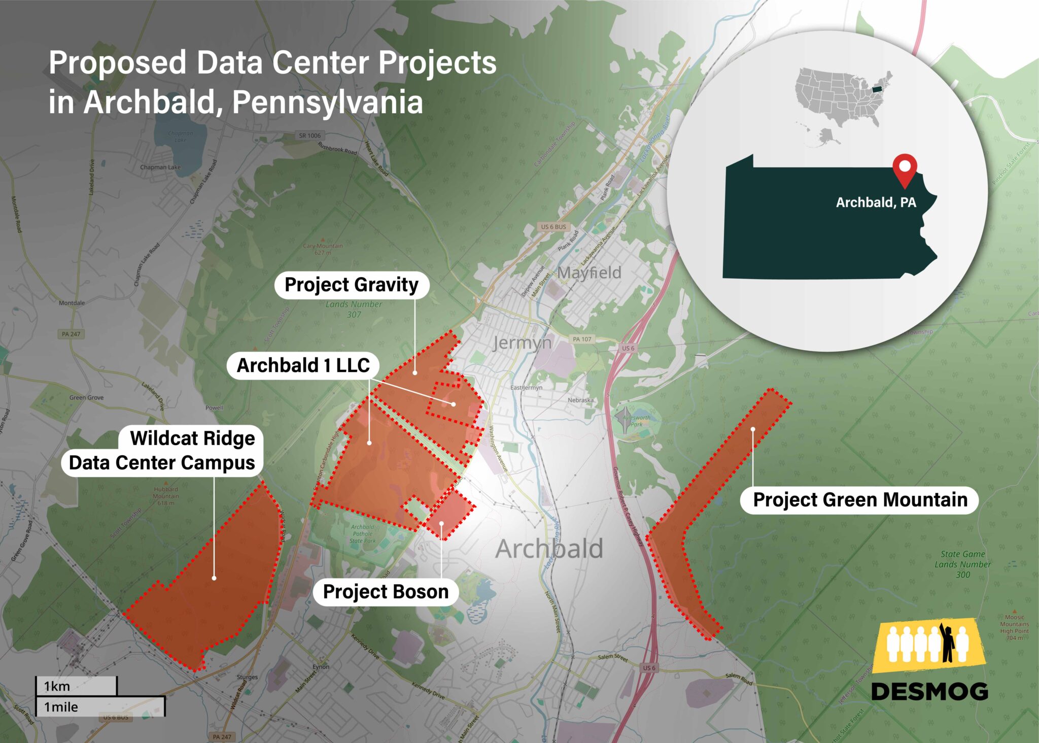 Data Centers Are Poised to Engulf a Pennsylvania Town - DeSmog